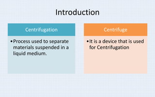 Centrifugation | PPTX