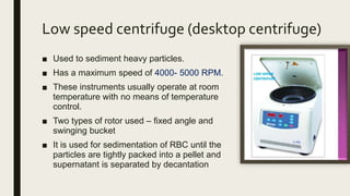 Centrifugation | PPTX