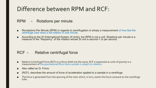 Centrifugation | PPTX