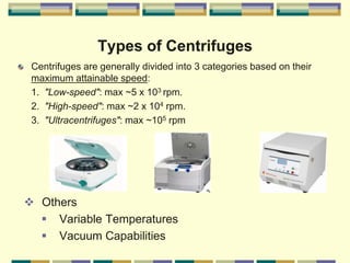 Centrifugation | PPT