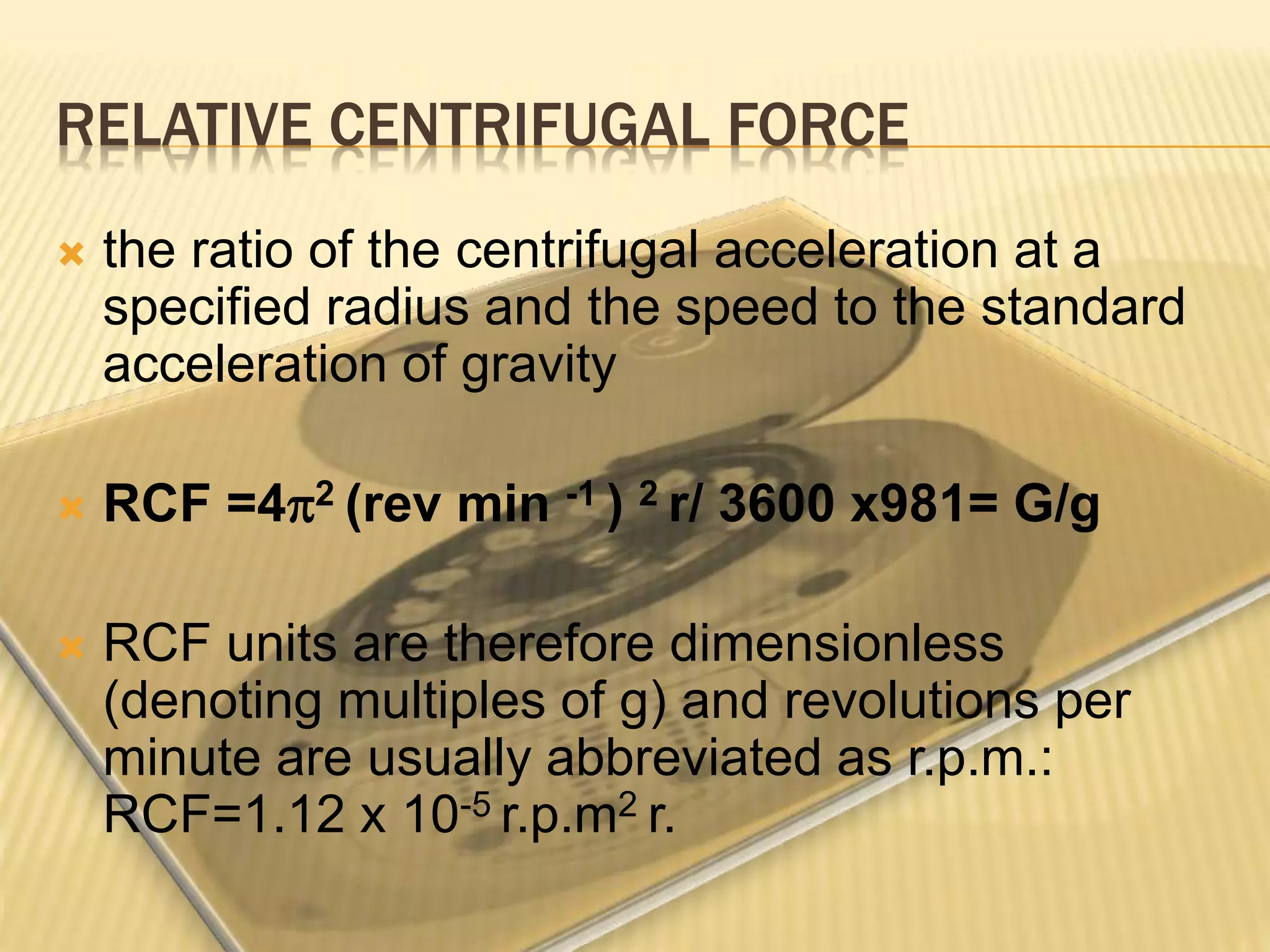 Centrifugation- Techniques in Biochemistry | PPTX
