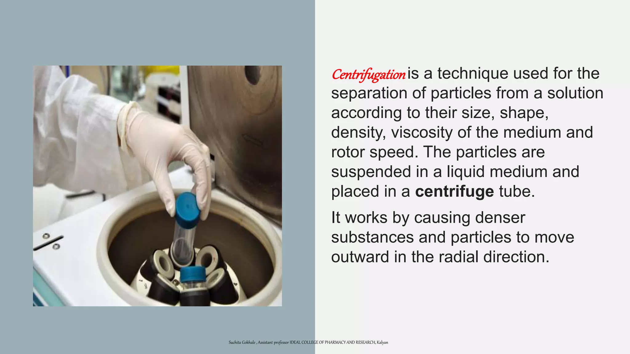 Centrifugation | PPTX