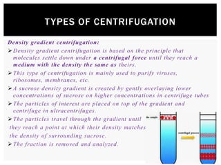 Centrifugation | PPTX | Chemistry | Science