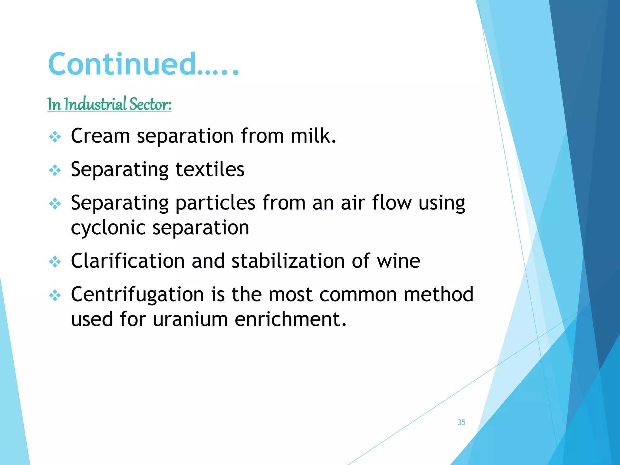 Principle of Centrifugation- Pharmaceutics | PPTX