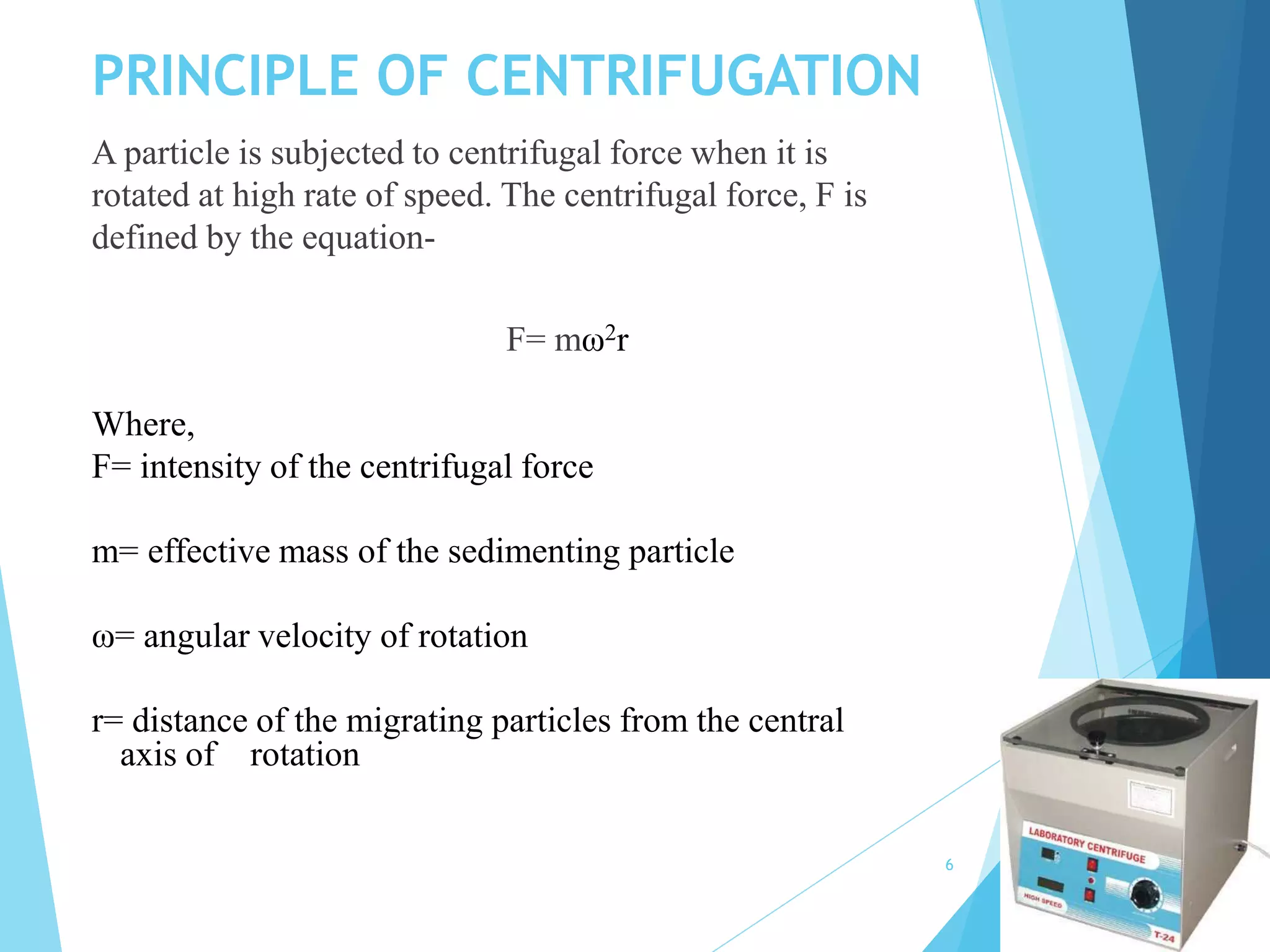 Principle of Centrifugation- Pharmaceutics | PPTX