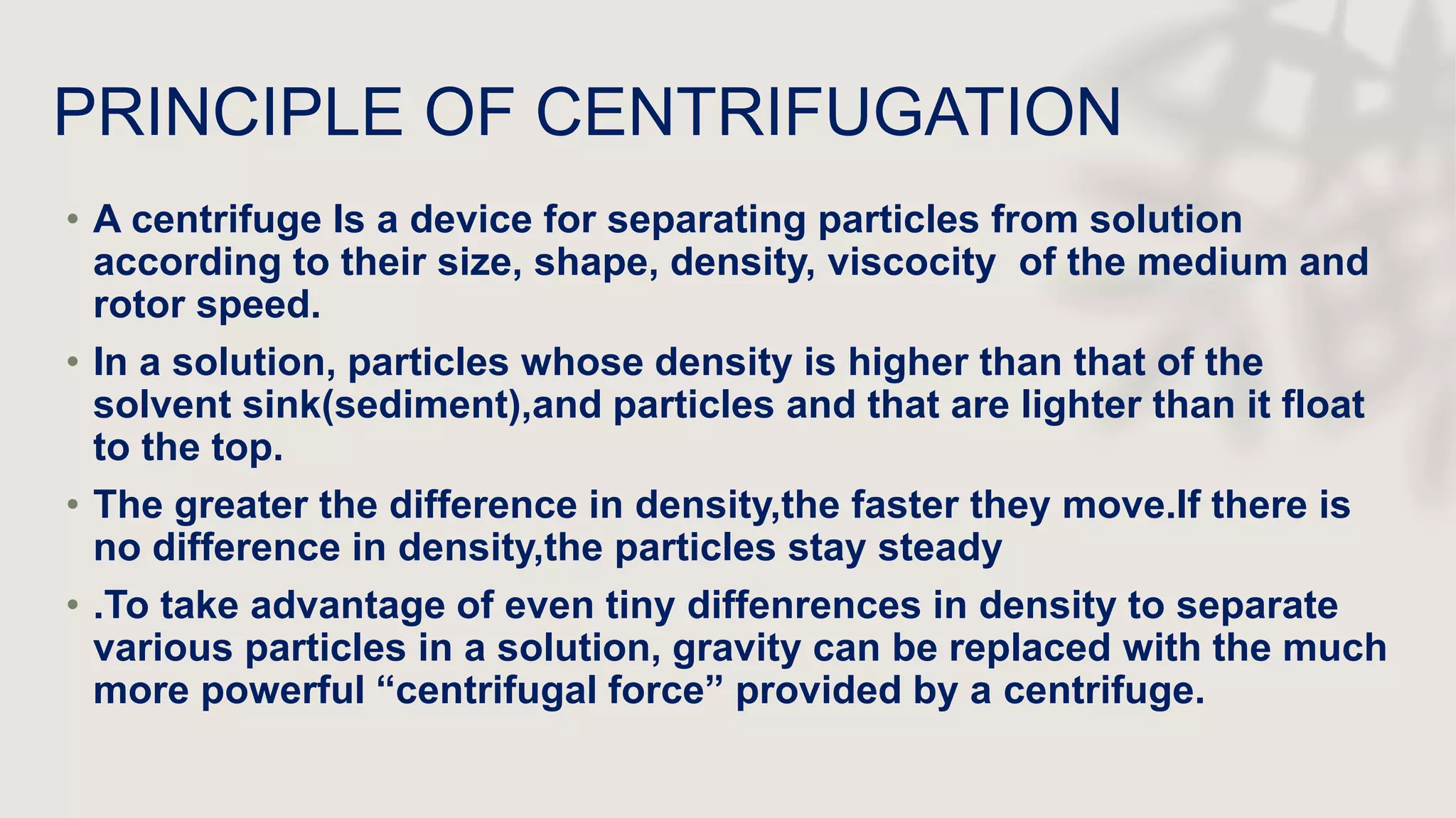 Centrifugation | PPTX