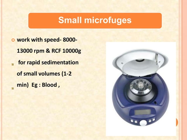 Centrifugation mlt topic medical laboratory instrumentation | PDF ...