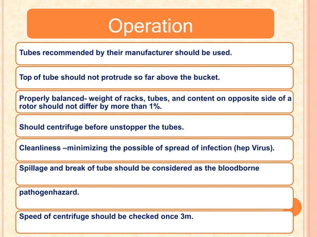Centrifugation mlt topic medical laboratory instrumentation | PDF ...