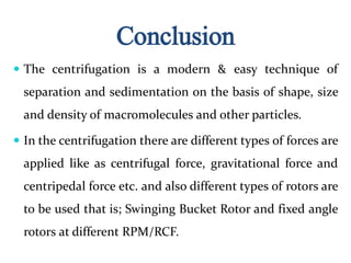 Centrifugation principle and its type.pdf