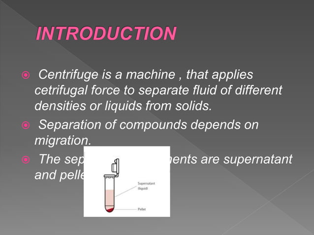 Centrifugation amirtham | PPTX | Chemistry | Science