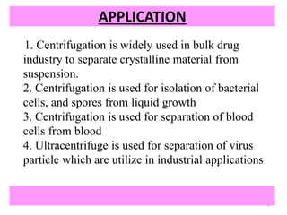 Unit 4 Centrifugation | PPTX