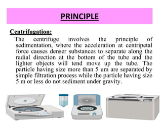 Centrifugation | PPTX | Desserts and Baking | Food & Drink
