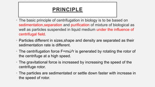 Centrifugation and its effects(M.SC).pptx | Chemistry | Science