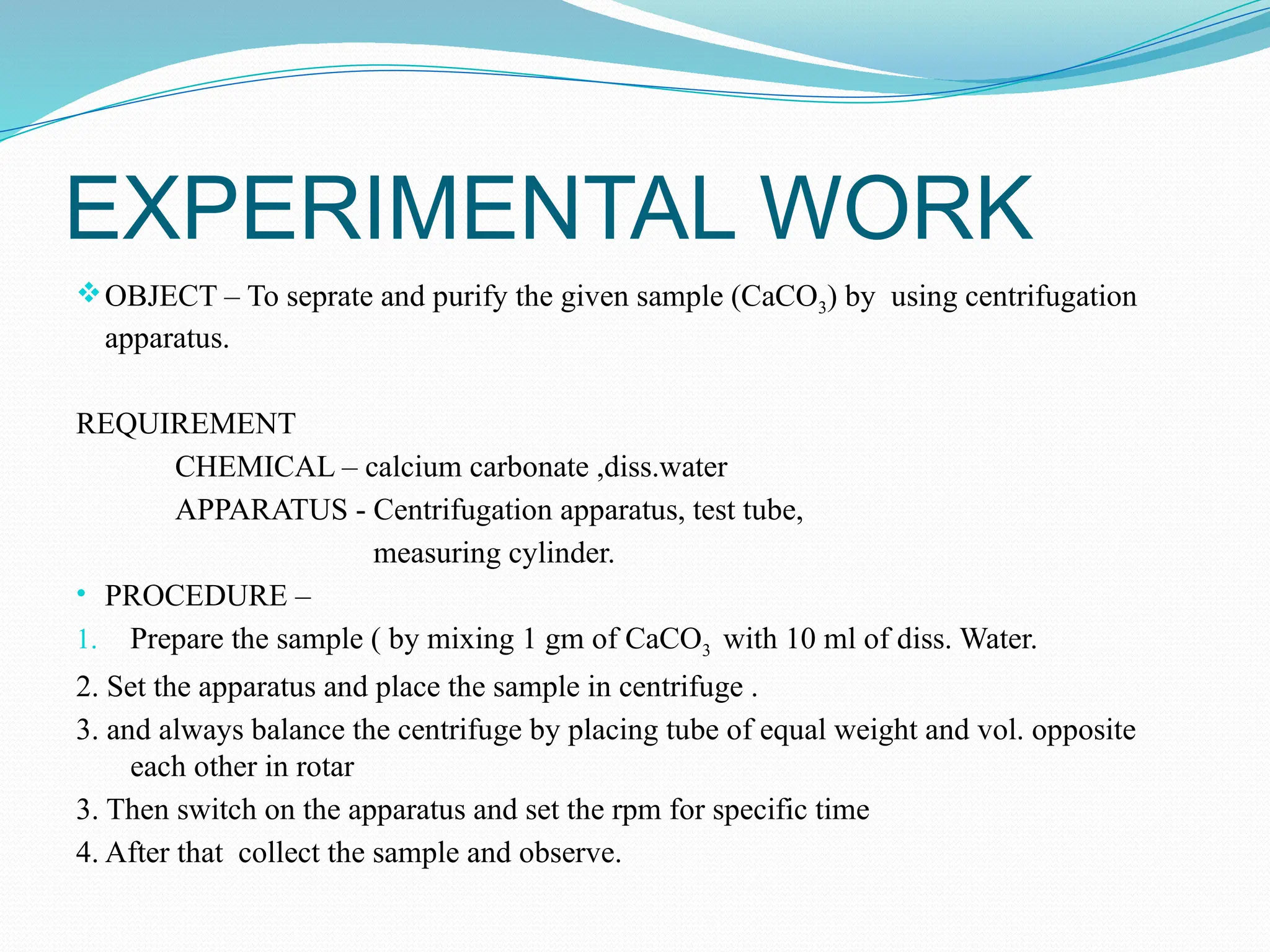 CENTRIFUGATION APPARATUS (LABORATORIES).pptx. | PPTX