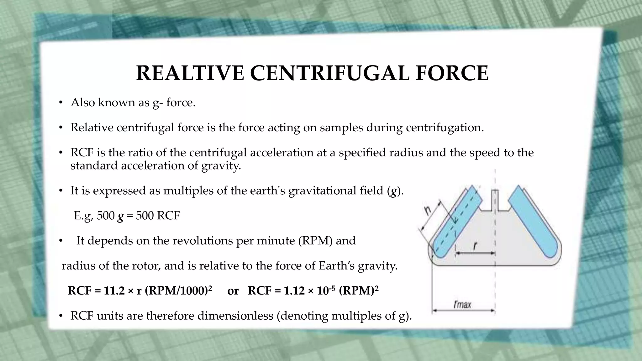Centrifugation basic principle & theory | PPTX