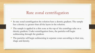 Centrifugation notes slideshare | PPTX