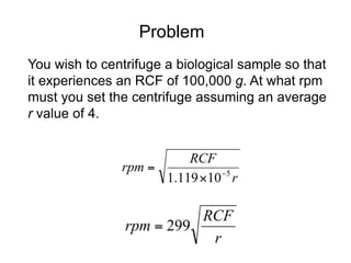Centrifugation lecture | PPT