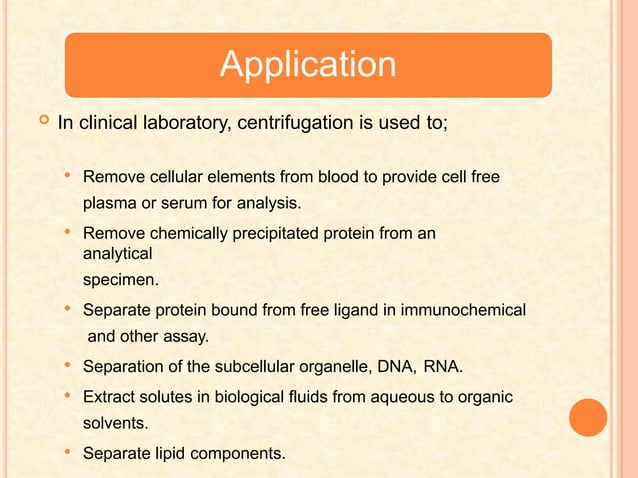 centrifugation and its applications.pptx