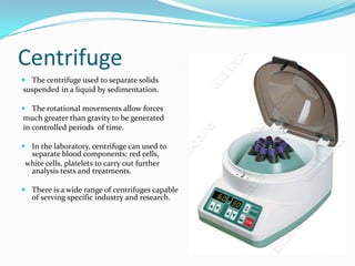 Laboratory Centrifuge | PPTX