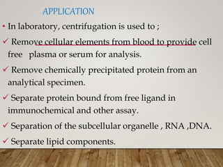 Centrifugation | PPTX