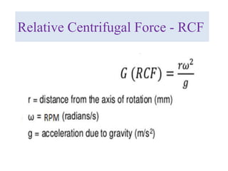 centrifuge types and rotor tyes .ppt