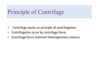 centrifuge and its applications .ppt