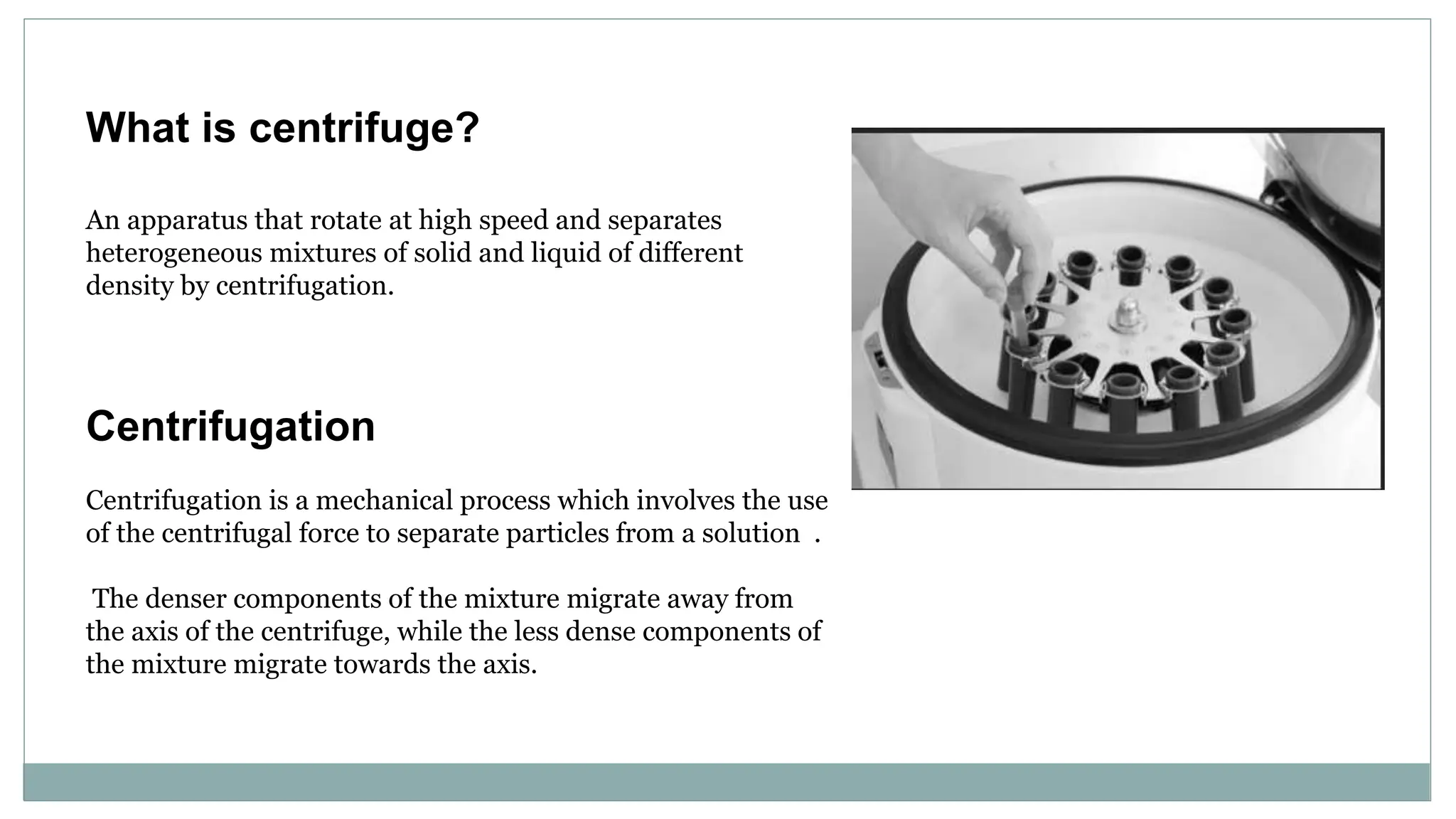 Biophysics and Bioinstrument- Centrifuge Measurement | PPTX