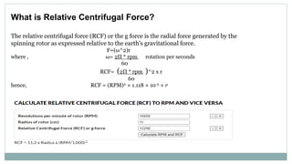 Biophysics and Bioinstrument- Centrifuge Measurement | PPTX