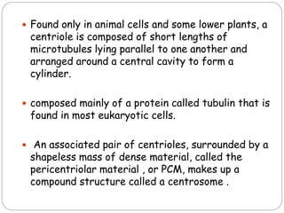 Centrioles... cell organelle. | PPTX
