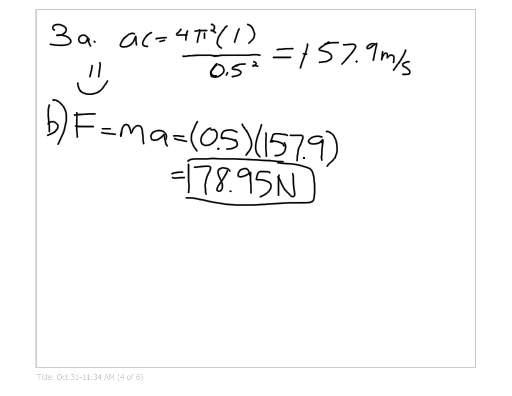 Centripetal Force Problems | PDF