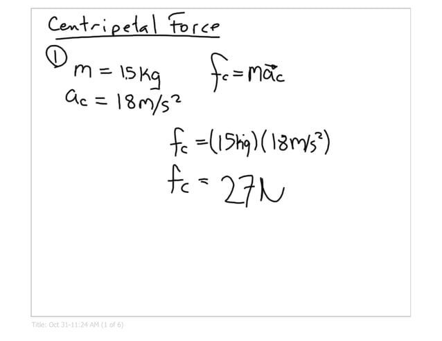 Centripetal Force Problems | PDF