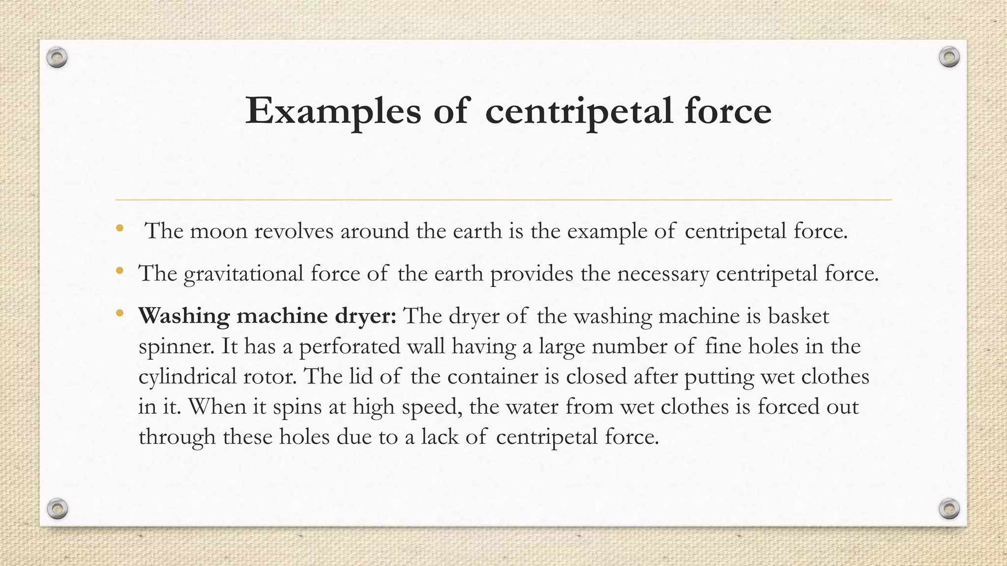 Centripetal and centrifugal forces | PPTX