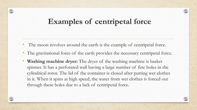 Centripetal and centrifugal forces | PPTX | Physics | Science
