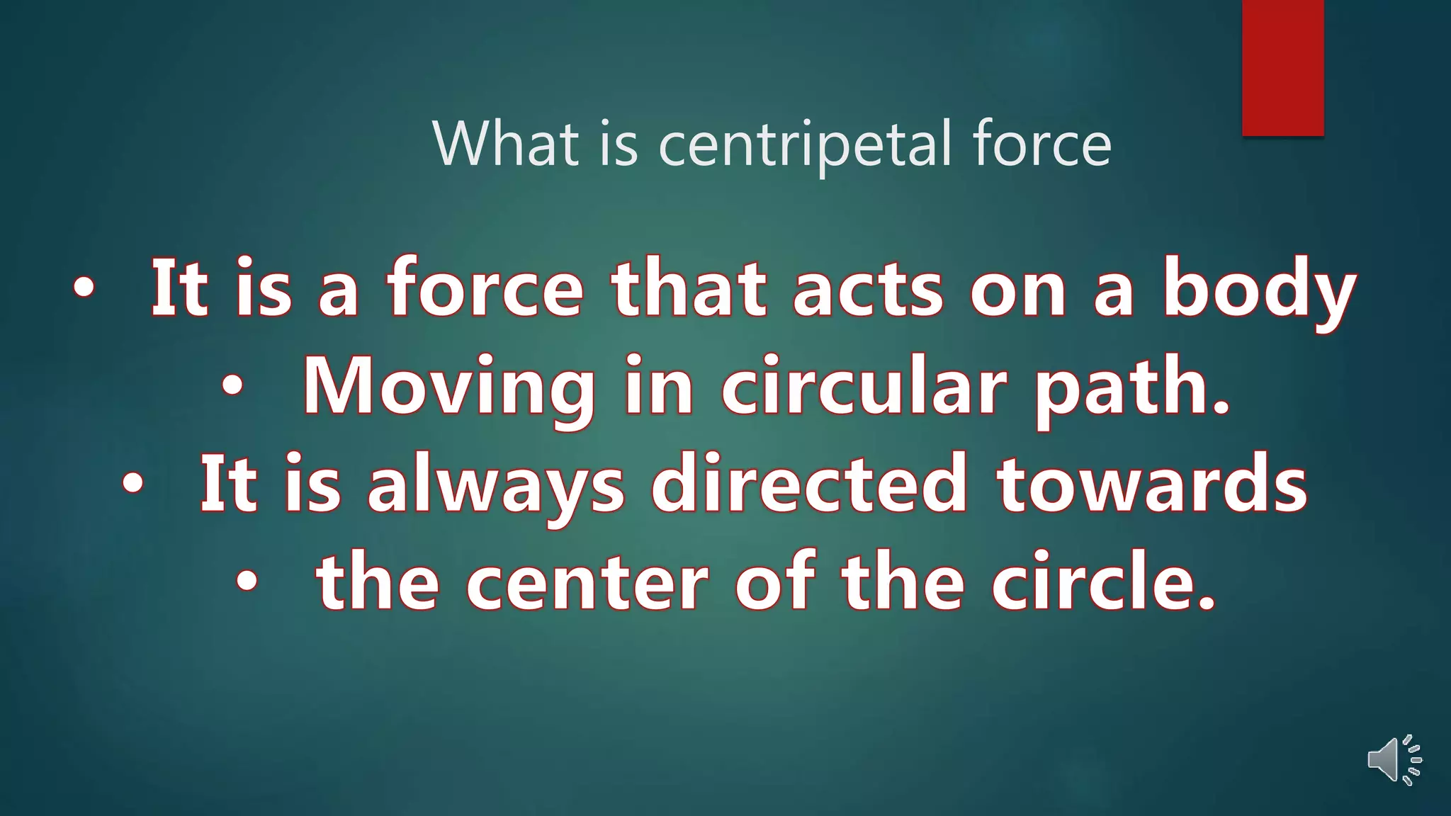 Class 9th Unit 3 Dynamics Centripetal force | PPTX