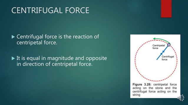 Class 9th Unit 3 Dynamics Centripetal force | PPT