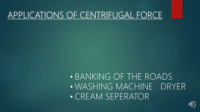 Class 9th Unit 3 Dynamics Centripetal force | PPT