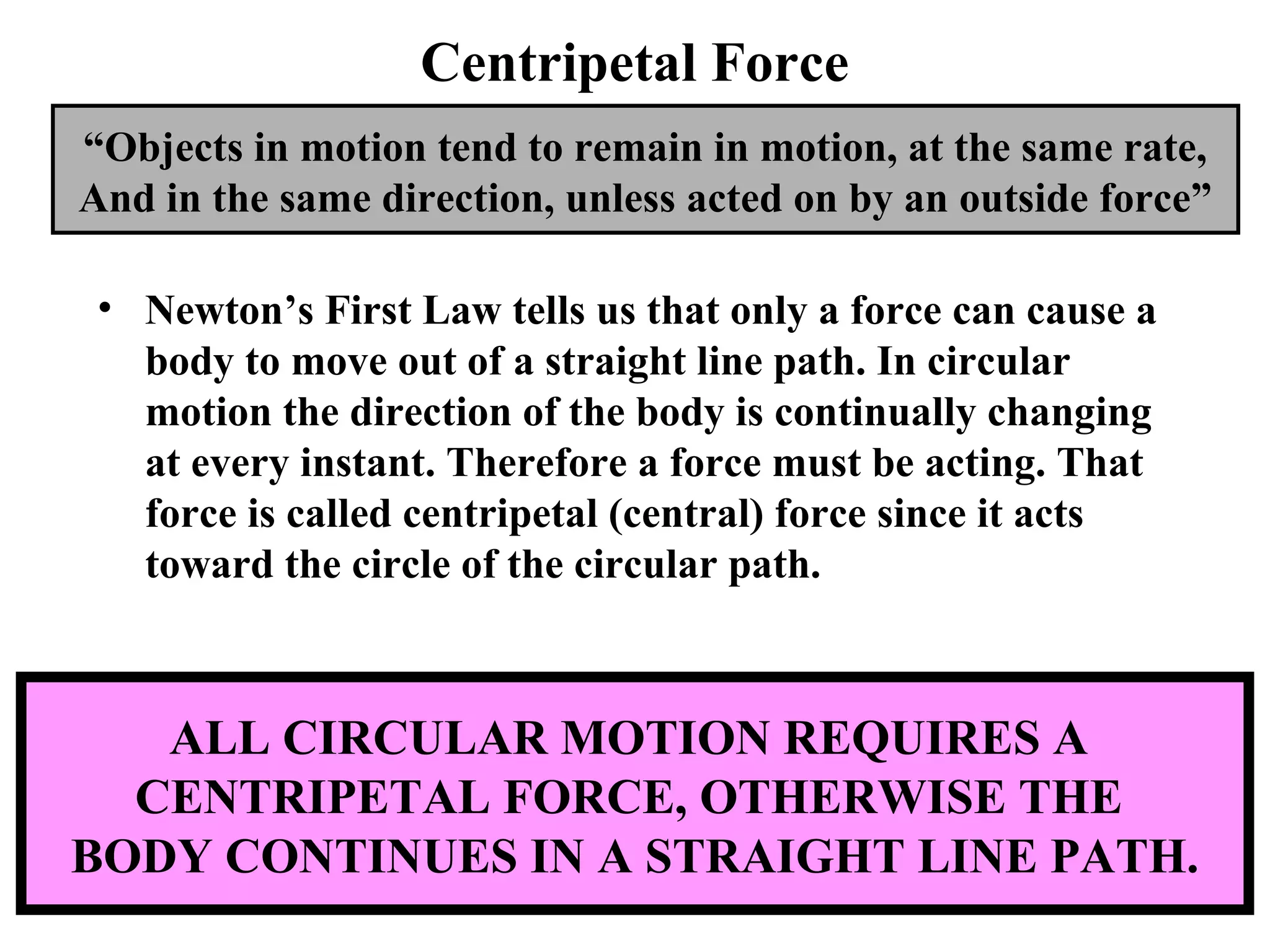 Centripetalforce (1) | PPT