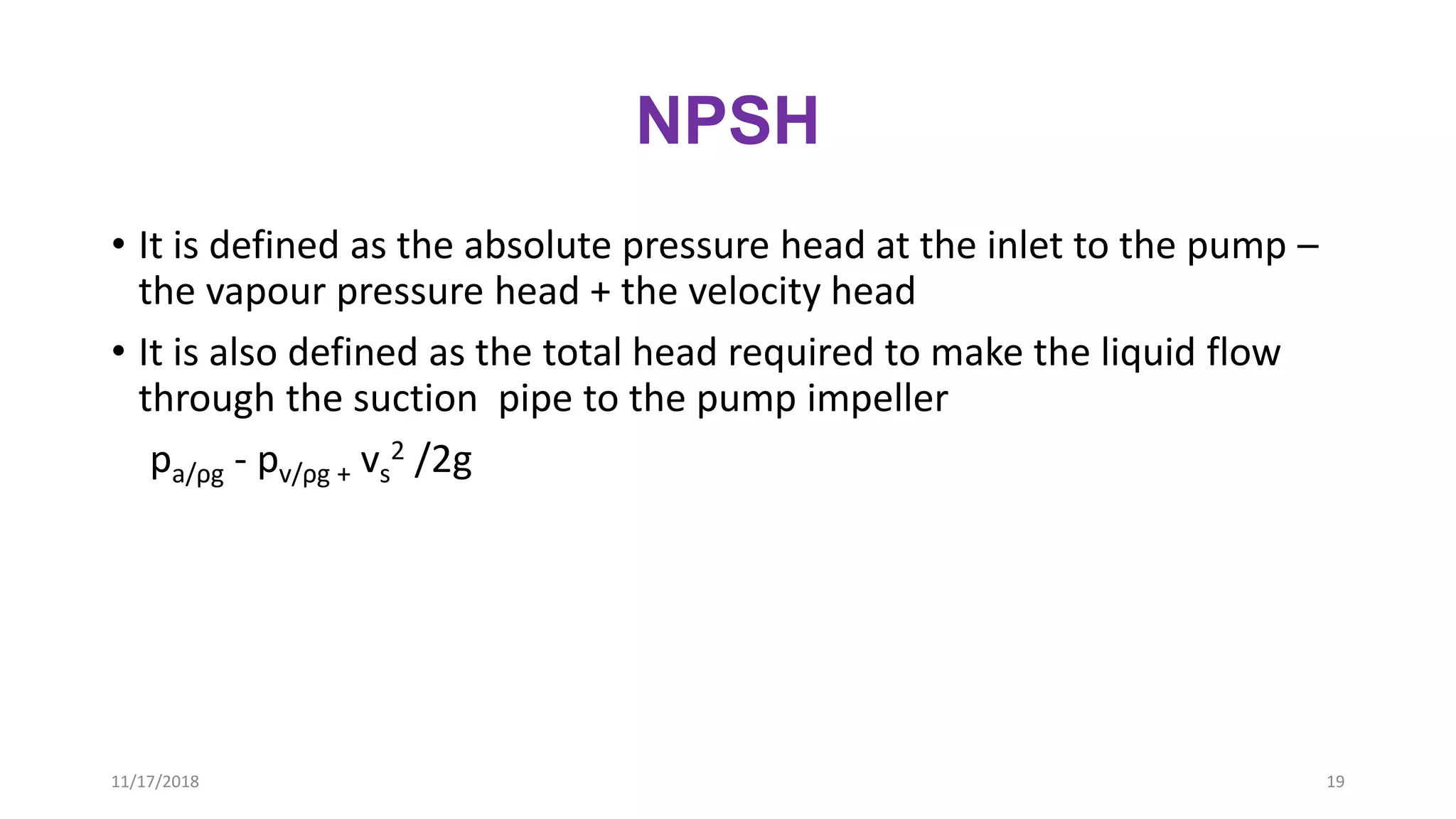 Unit IV Centriufugal and reciprocating pump | PPTX