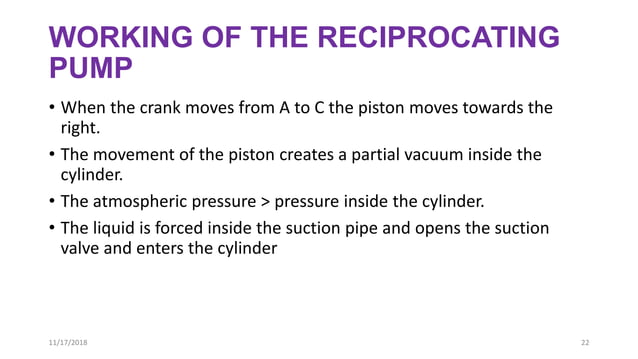 Unit IV Centriufugal and reciprocating pump | PPTX | Physics | Science