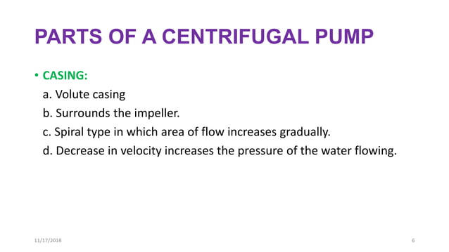 Unit IV Centriufugal and reciprocating pump | PPTX | Physics | Science