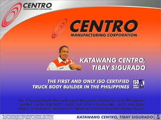 Centro Company Profile Power Point Presentation | PPT