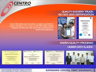 Centro Company Profile Power Point Presentation | PPT