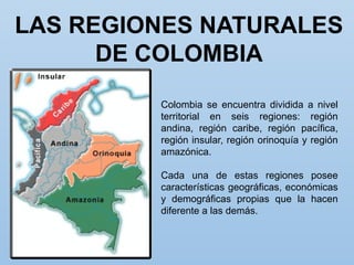 CENTRO DE INTERÉS -REGIONES NATURALES DE COLOMBIA.pptx