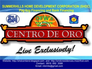 Centro De Oro by Sm Land | PPT