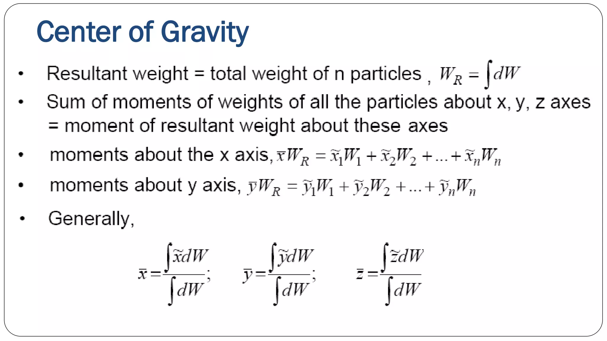 Centroid & Centre of Gravity | PDF