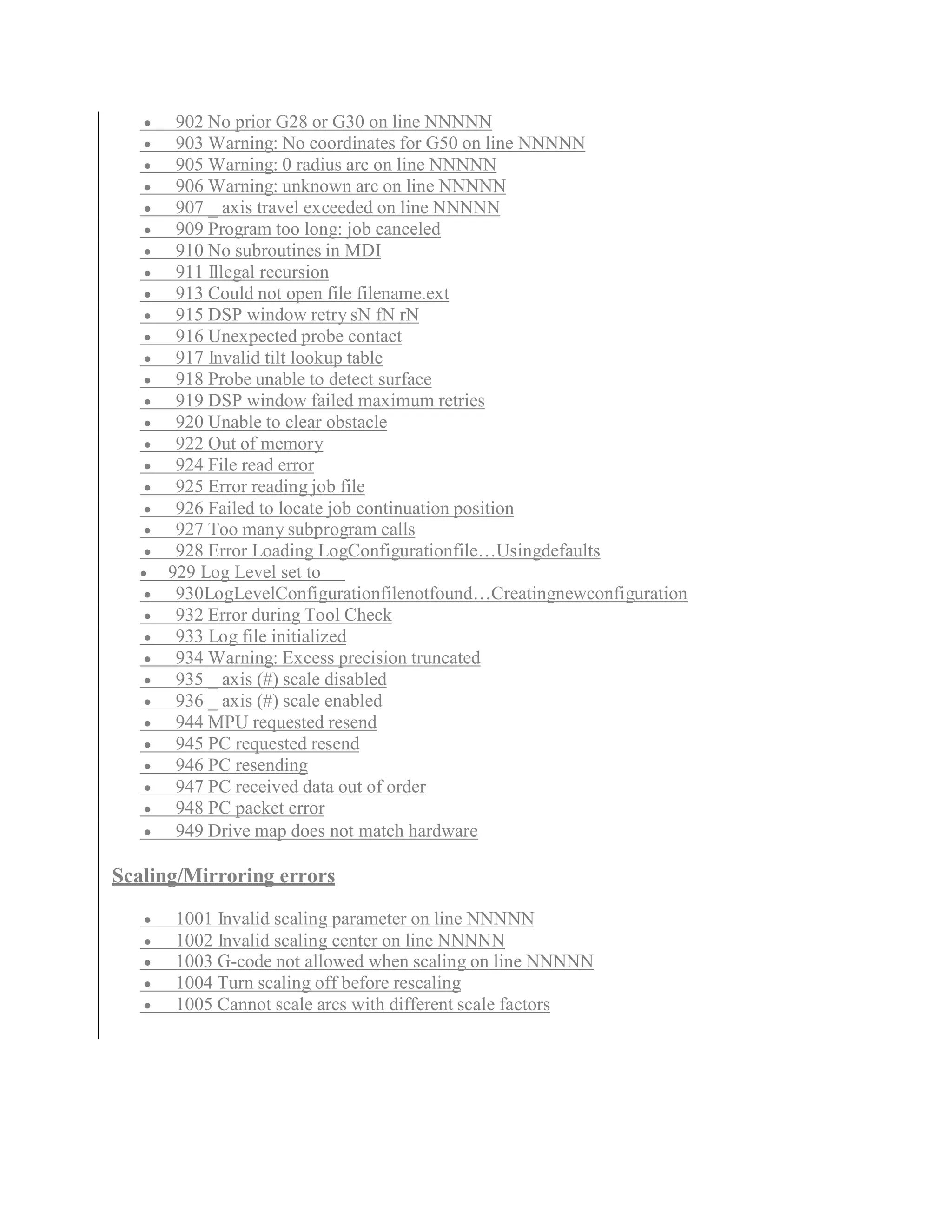 Centroid cnc alarms errors messages | PDF