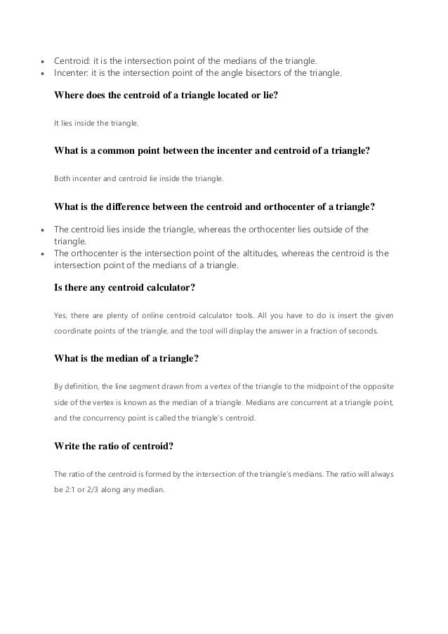 Centroid of a Triangle Formula Properties and Example Questions.pdf