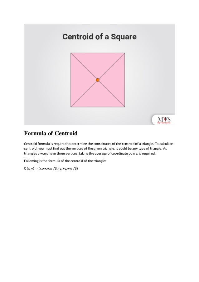 Centroid of a Triangle Formula Properties and Example Questions.pdf