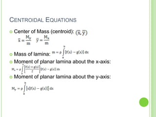 Centroid Planar Lamina | PPTX