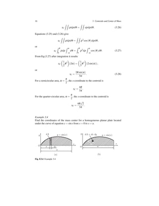 Centroids and center of mass | PDF